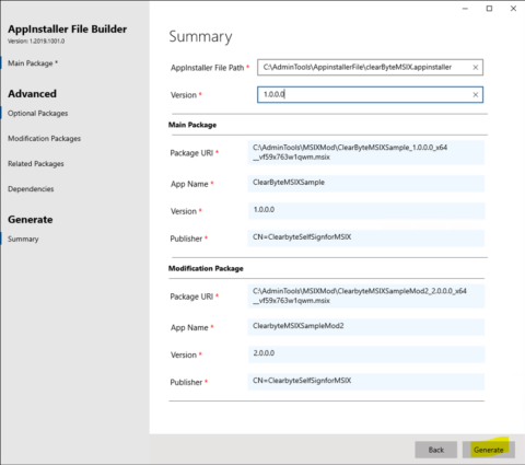 MSIX-Lab – Update für AppInstaller File Builder (Hands-on) - clearbyte GmbH